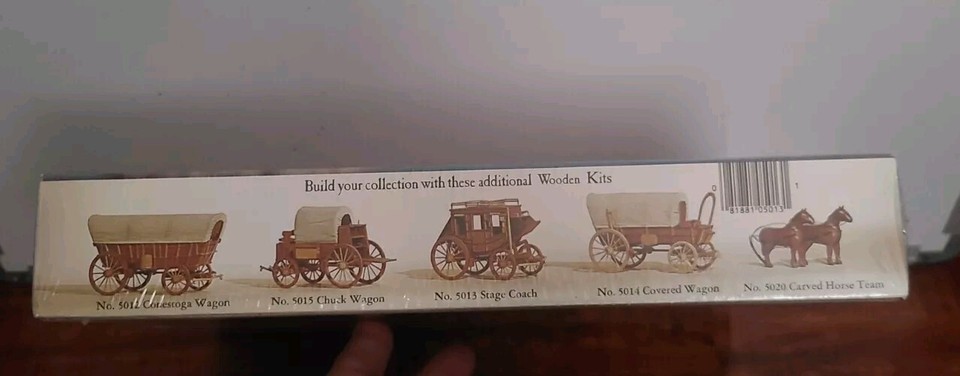 Allwood Stage Coach Wooden Wagon Kit 5013 Pre Cut All Trim 1/16th Scale ...