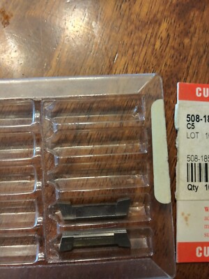 (2) New Manchester Systems Carbide Grooving Inserts 508-185-50 Inserts ...