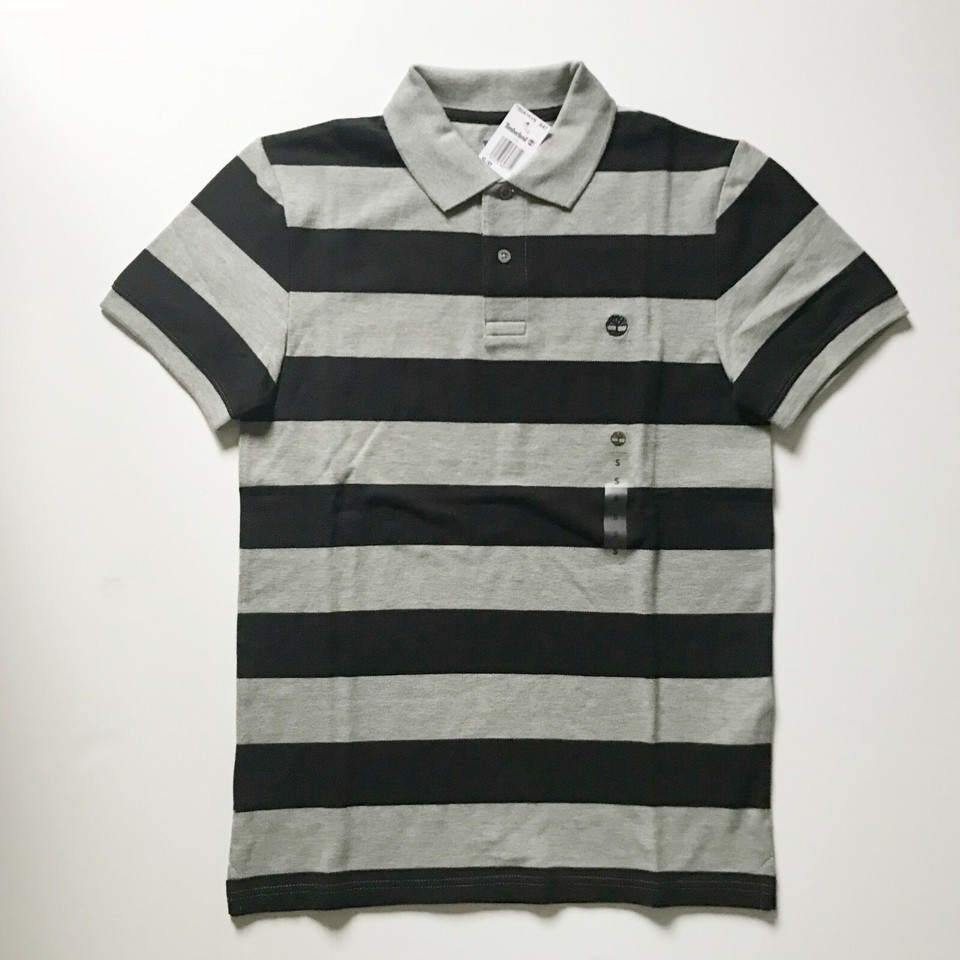 NWT Timberland Men's Millers River Striped Rugby Polo Shirt A1KVN All ...