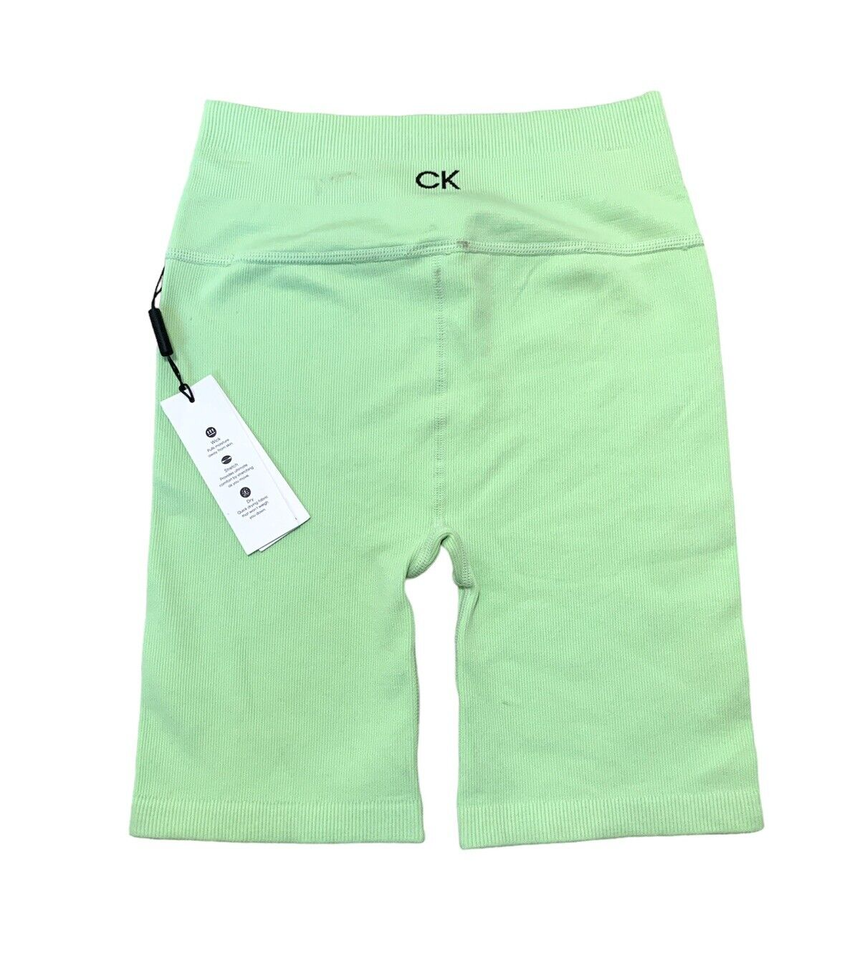 Calvin Klein Women's Performance Ribbed High-Waist Bike Shorts Size XS ...