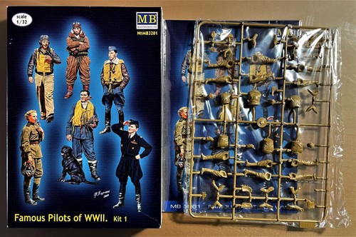 MB MASTER BOX MB3201 - FAMOUS PILOTS OF WWII Kit 1 - 1/32 PLASTIC KIT ...