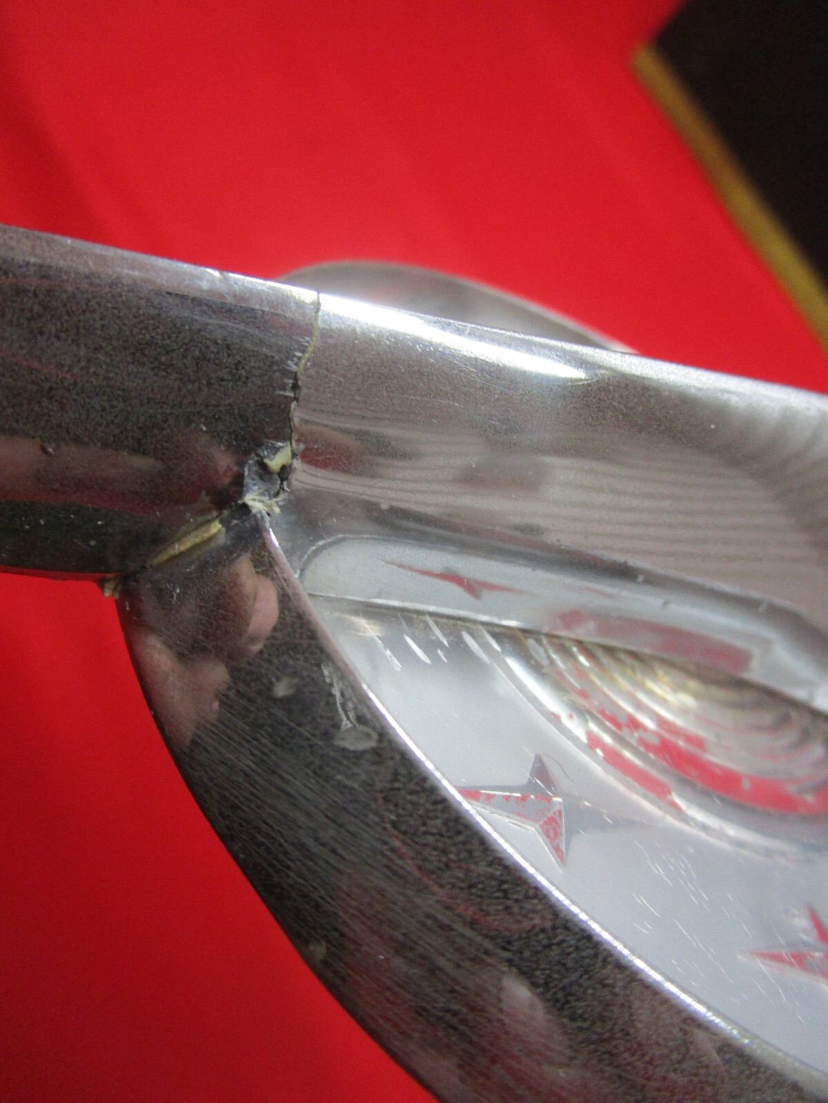 1957 PONTIAC HOOD EMBLEM ORNAMENT CRACKED BAR | eBay