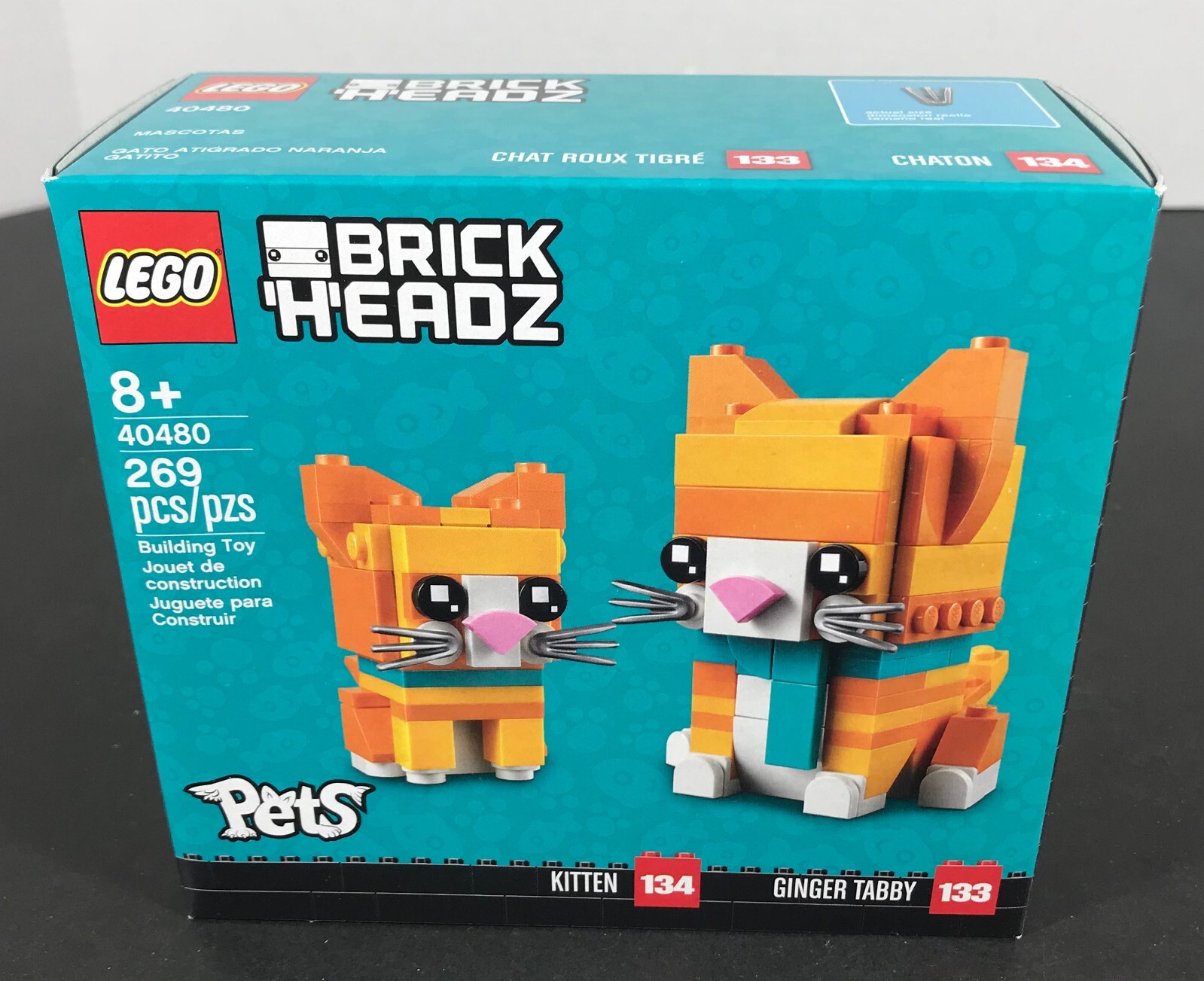 LEGO BRICKHEADZ: Ginger Tabby Cat (40480) for sale online | eBay