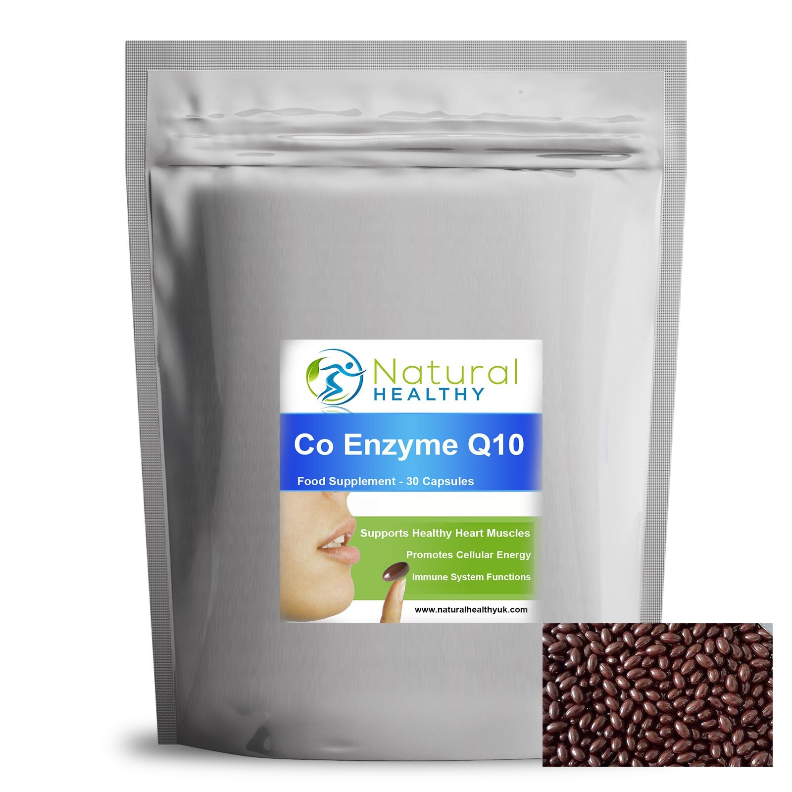 CoQ10 500mg Complex Coenzyme with Vitamin E Soft-gels - Heart Energy ...