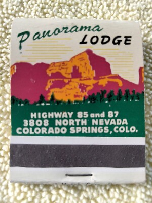 1930's 40's PANORAMA LODGE COLORADO SPRINGS COLO. ADVERTISING FULL ...