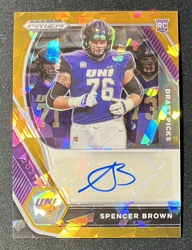 2021 PRIZM DRAFT ORANGE ICE AUTO SPENCER BROWN NORTHERN IOWA UNI ...