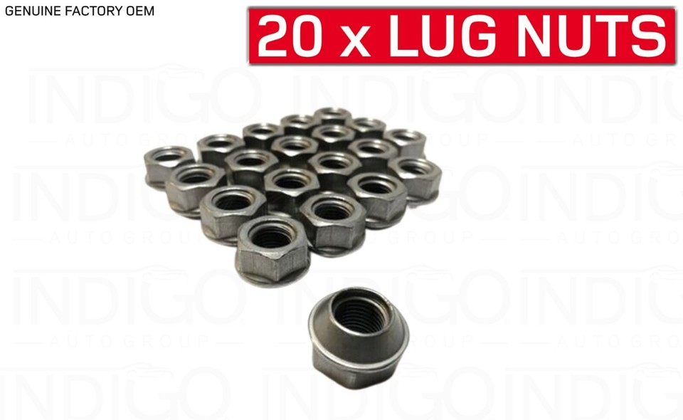 COMPLETE STEEL WHEEL LUG NUTS KIT DEFENDER FACTORY OEM STEEL (20 LUG ...