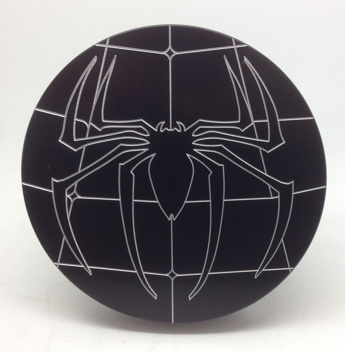 Aluminum Trailer Hitch Cover Black, Laser Engraved, Spider, 5" Round | eBay