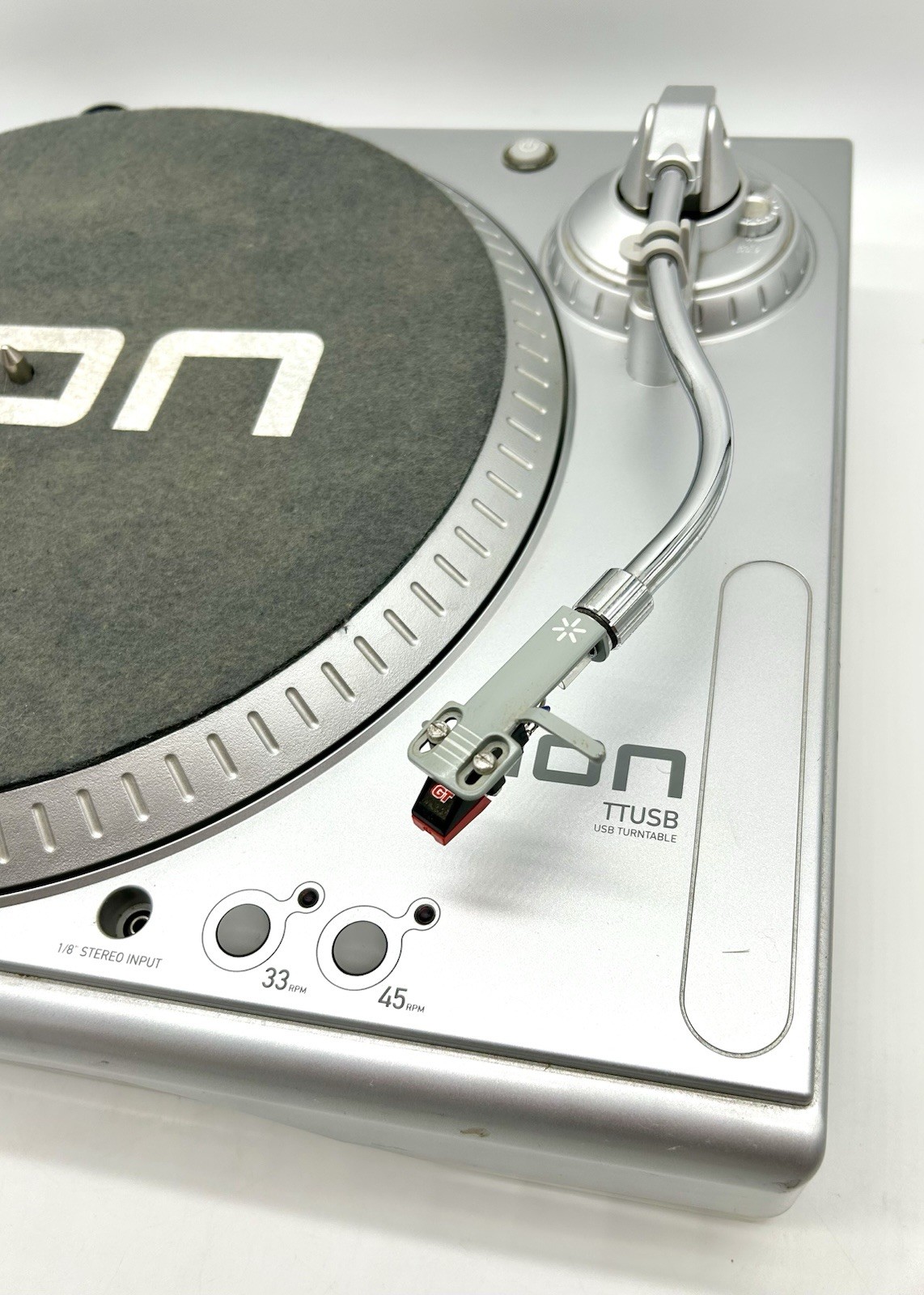 ION Audio 2008 TTUSB Silver USB Turntable & Vinyl Record Player Power ...