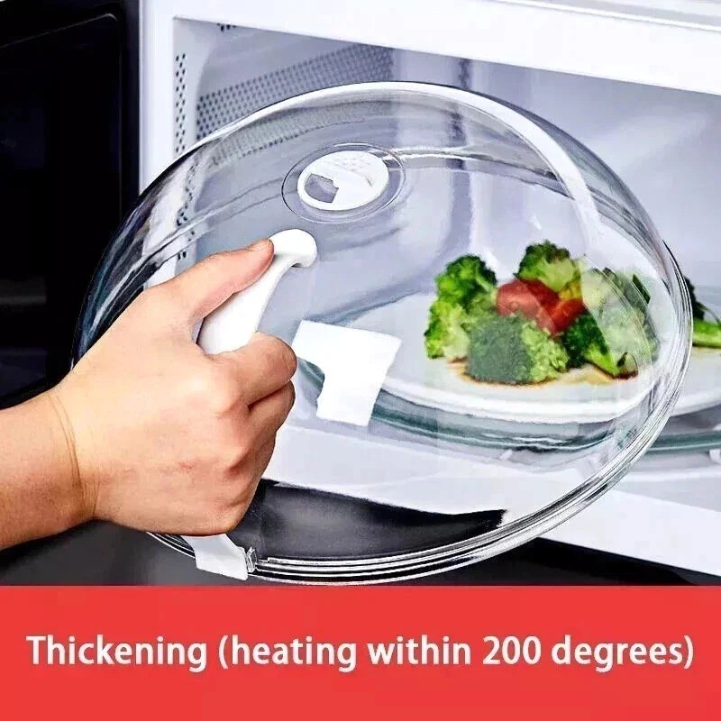 New Magnetic Microwave Anti Splatter Cover Plate Guard Lid With Steam ...