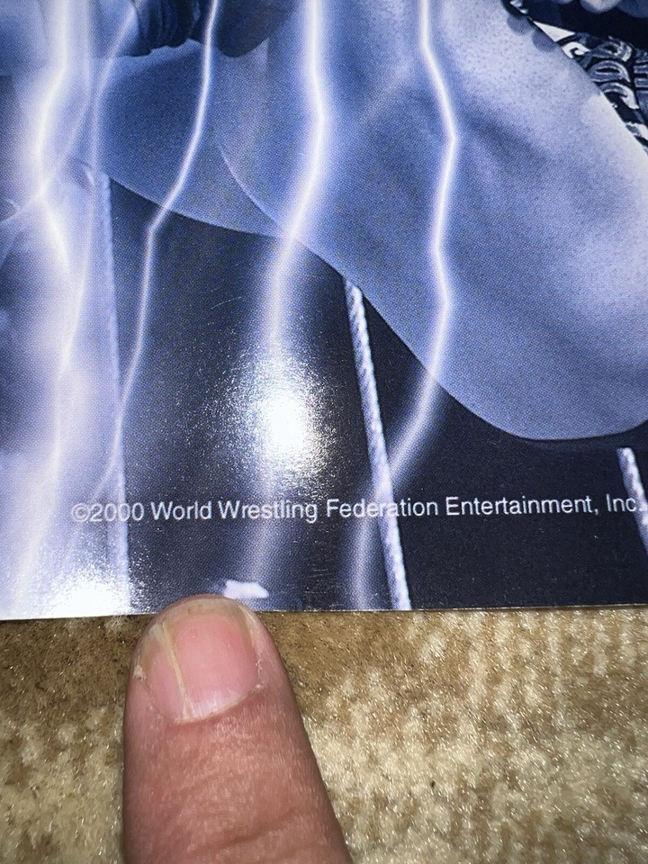 WWF 2000 Superstar Rock RC Edge Maximum Cola PromotionalPoster Rt ...