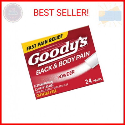 Goody's Back and Body Pain Relief Powder, 24 ct (Pack of 1) | eBay
