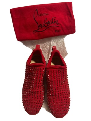Christian Louboutin Spike Red Shoes | eBay