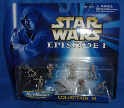 Star Wars Micro Machines Episode I Collection VI Battle Droids MOC Rare ...