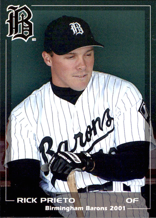 2001 Birmingham Barons Grandstand #21 Rick Prieto Carmel California CA ...