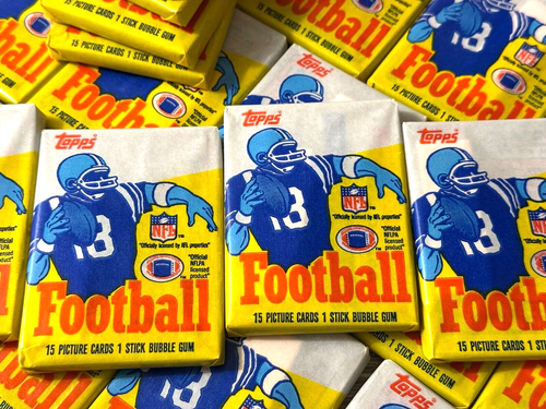 1985 Topps Football "White Top" Wax Packs from Our Full Box - Price for ...