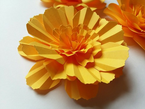 Yellow Paper Flowers Wedding Party DIY Decor Craft Small Backdrop Wall ...