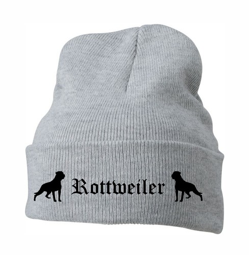 Beanie Strickmütze Mütze Stickmotiv BAD ROTTWEILER Hunde Siviwonder | eBay