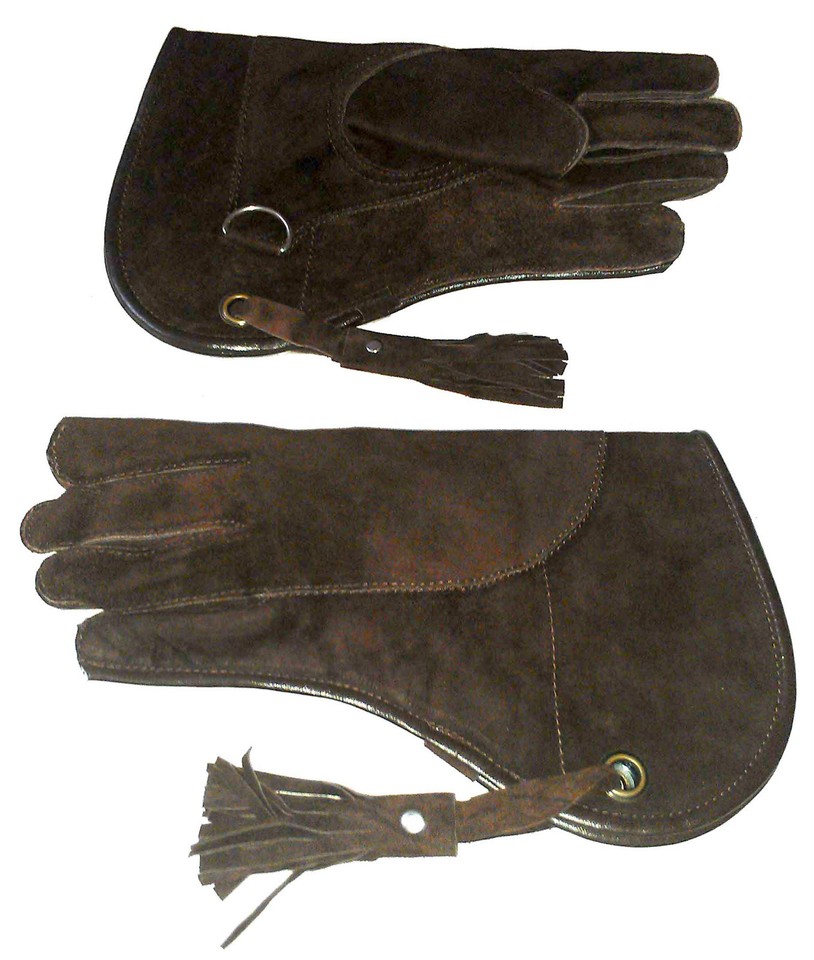 New Falconry Glove Small Size Suede Leather Double Layer 12 Inch ...