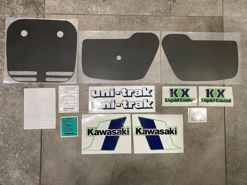 kawasaki 1983 KX80 Decal Set / Sticker Kit /Including Satin Black ...