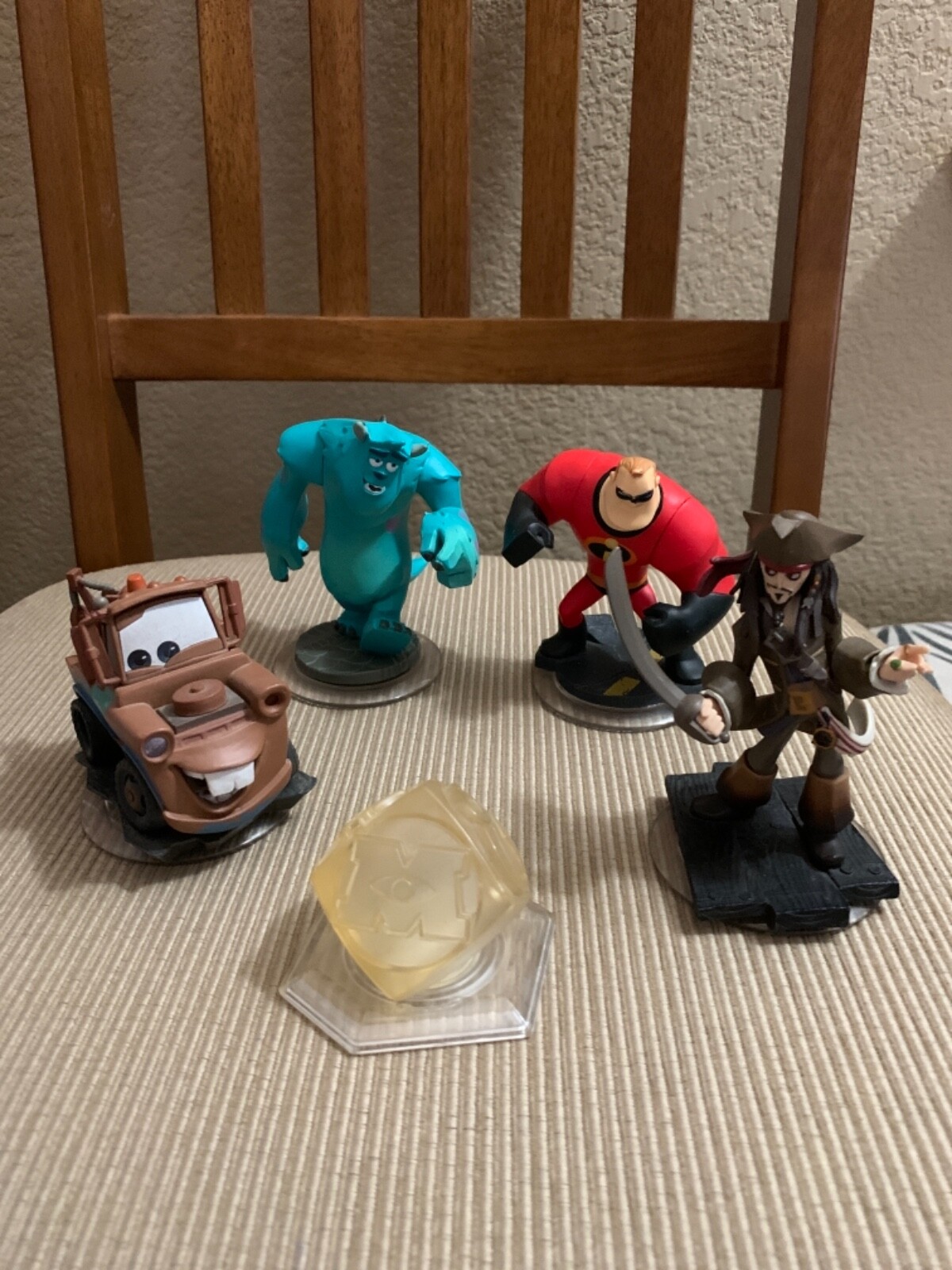 Disney Infinity Mr. Incredible, Sully, Jack Sparrow, Tow Mater ...