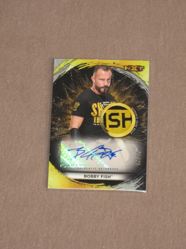 TOPPS WWE SHIRT RELIC + AUTOGRAPH NXT Bobby Fish 25/25 siehe Bild | eBay.de