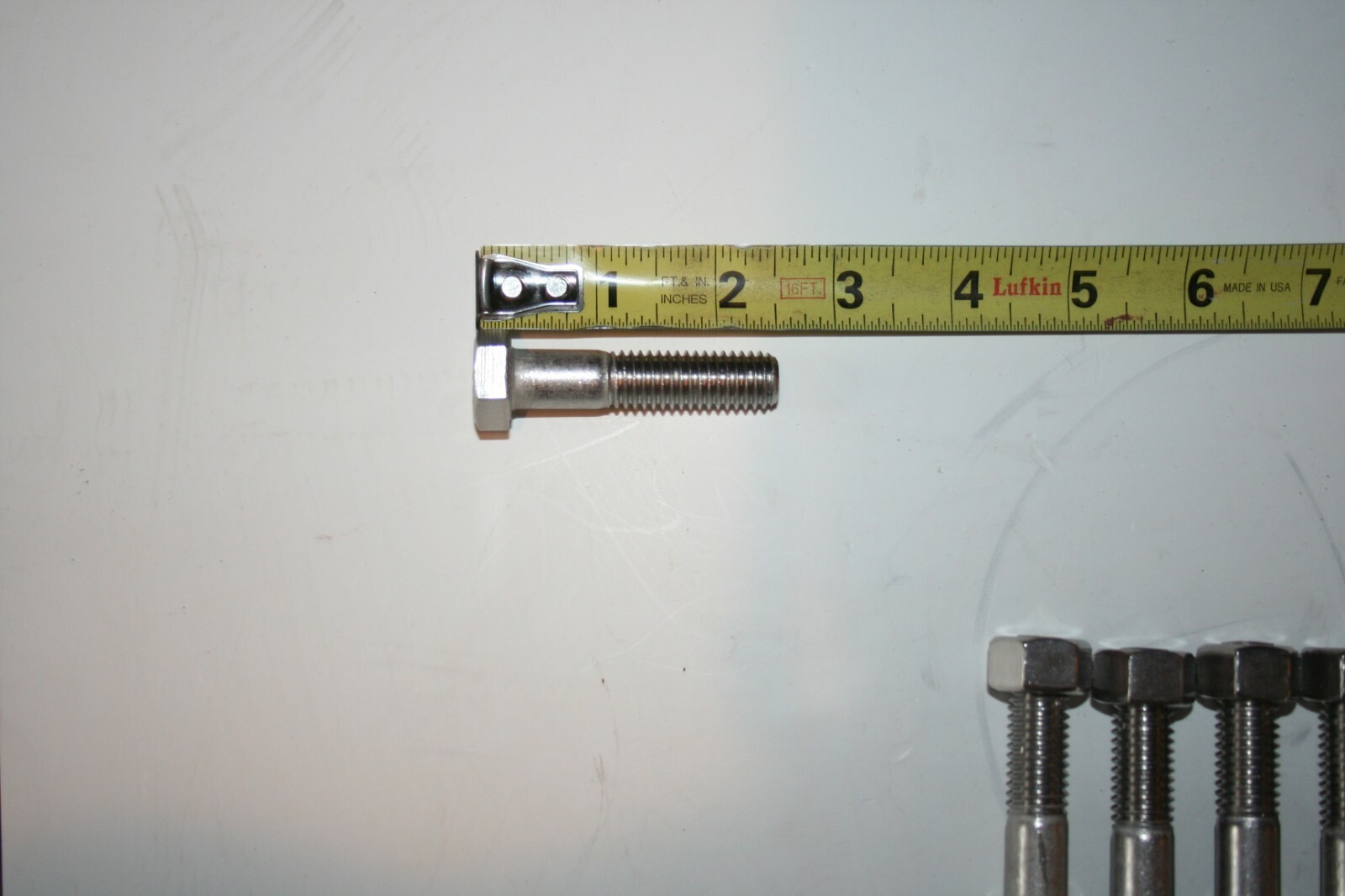 5 QTY- 1/2"-13 x 2 1/2” 304 SS Stainless Hex bolt/nut the f593d f594d ...