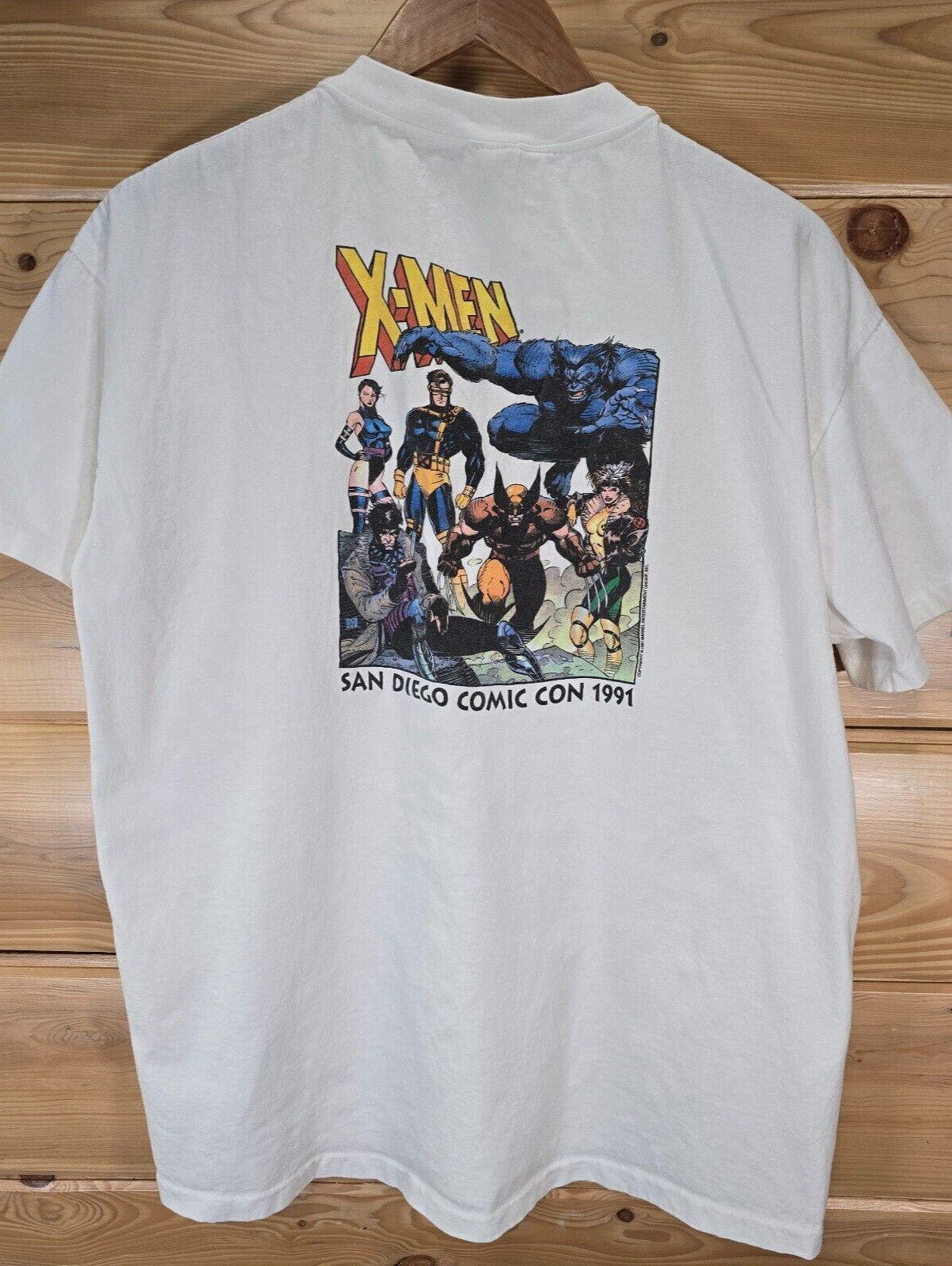 VTG Comic Con X Men T Shirt Men XL 1991 Committee Off… - Gem