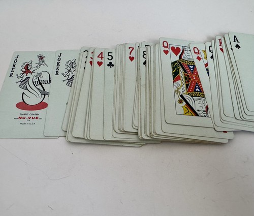 Stancraft Plastic Coated Playing Cards Two Decks USA Nu-Vue Flowers ...