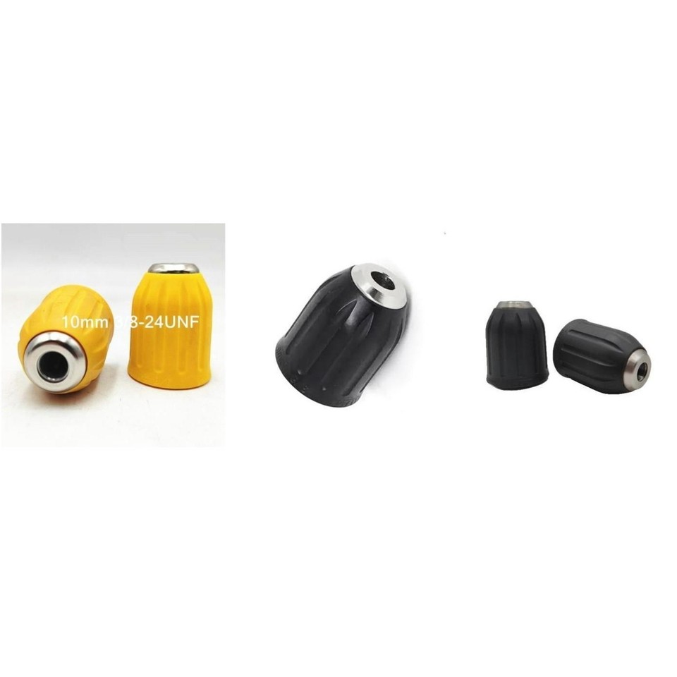 10mm Drill Chuck Hand-tight For Woodworking Quick Bit Change Rubber ...