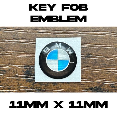 1x BMW Emblem Logo Key Fob Replacement Badge Sticker 11mm OE Spec NEW ...
