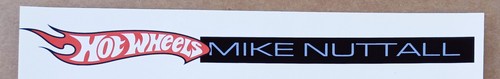 Signed Mike Nuttall Hot Wheels Convention "Desigs" E Sheet Super Rare ...