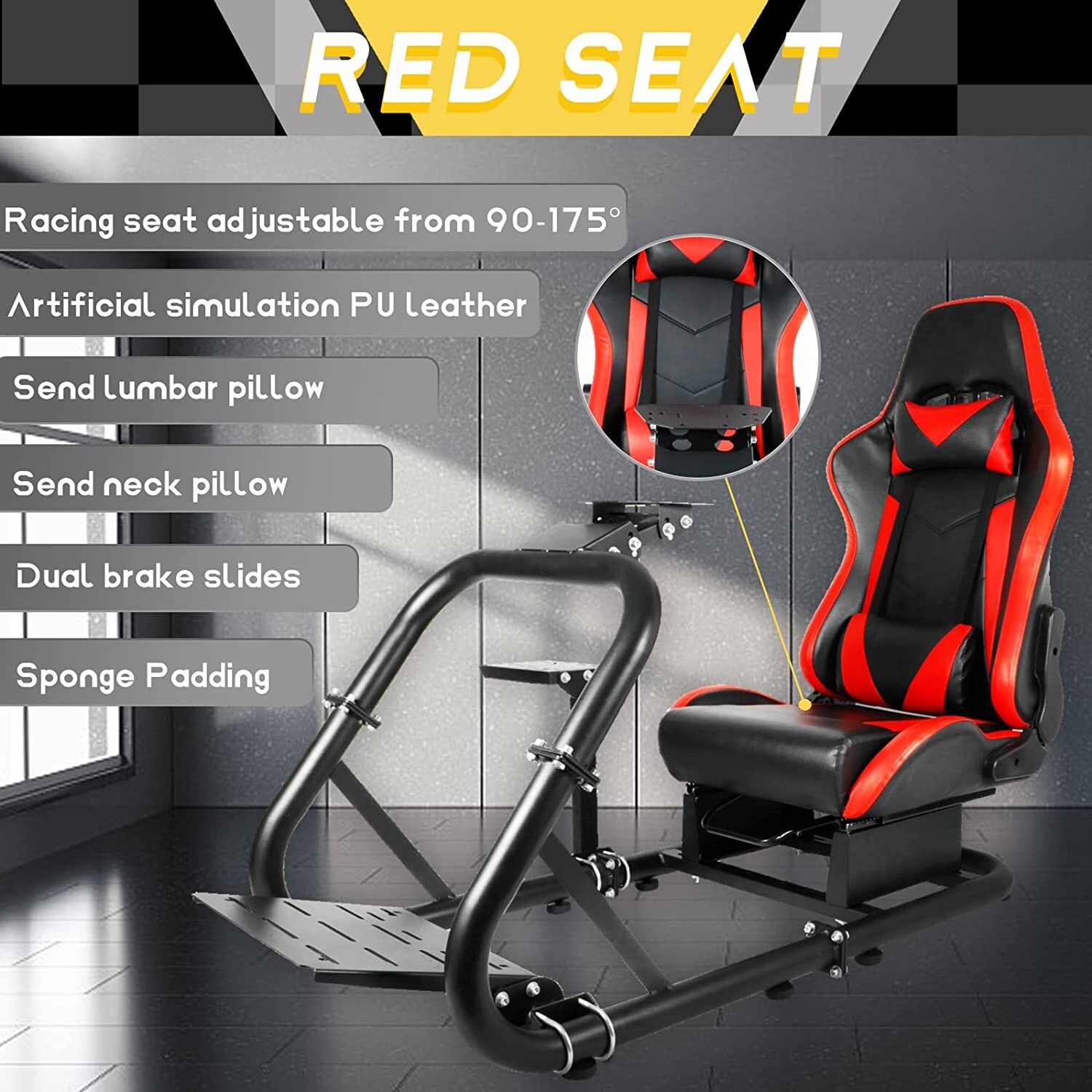 Zootopo G920 Racing Simulator Cockpit Fits for Logitech G25 G27 G29 ...