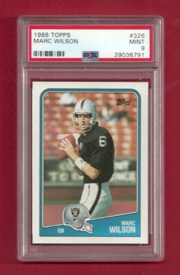 1988 TOPPS #326 MARC WILSON PSA 9 MINT POP 10 ONLY 7 HIGHER LOS ANGELES ...