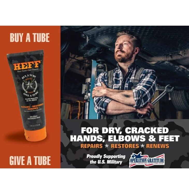 HEFF HEFF Hand Elbow Foot Formula Moisturizing Lotion 4oz Tube 2-Pack ...