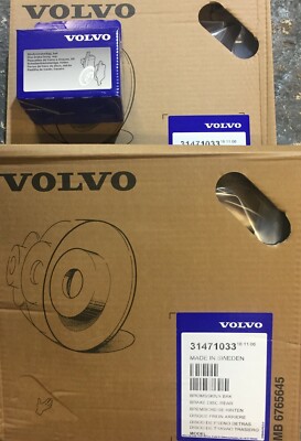 Genuine Volvo XC60 2009-2017 Rear Brake Disc's & Rear pads 31471033 ...