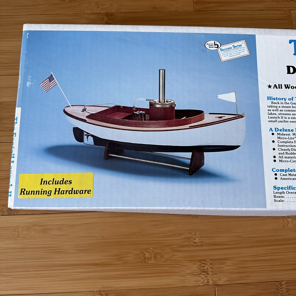 NEW Midwest Fantail Launch II Ship Designed for Steam Power RC Model ...