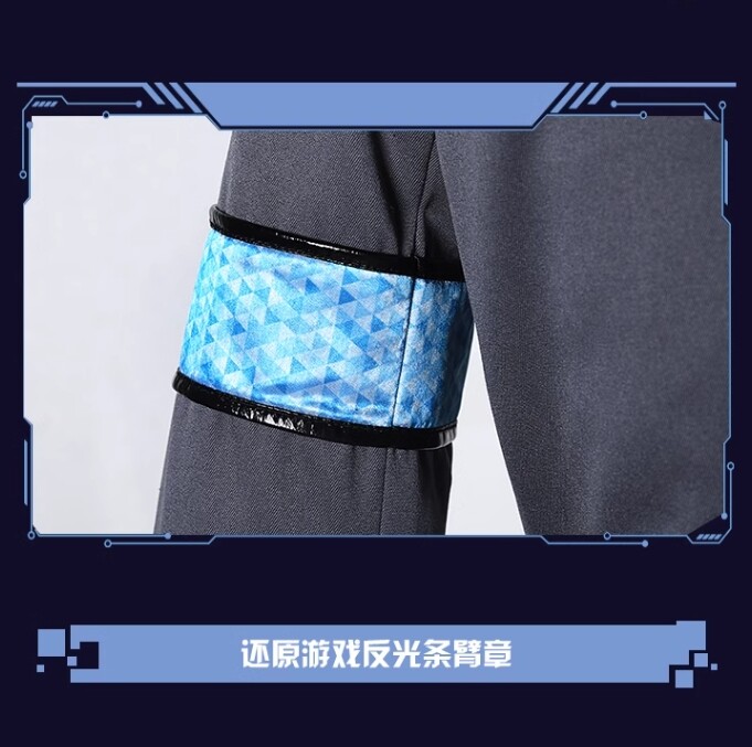 Detroit: Become Human RK800 Connor Outfit Cosplay Jacket Coat Shirt ...