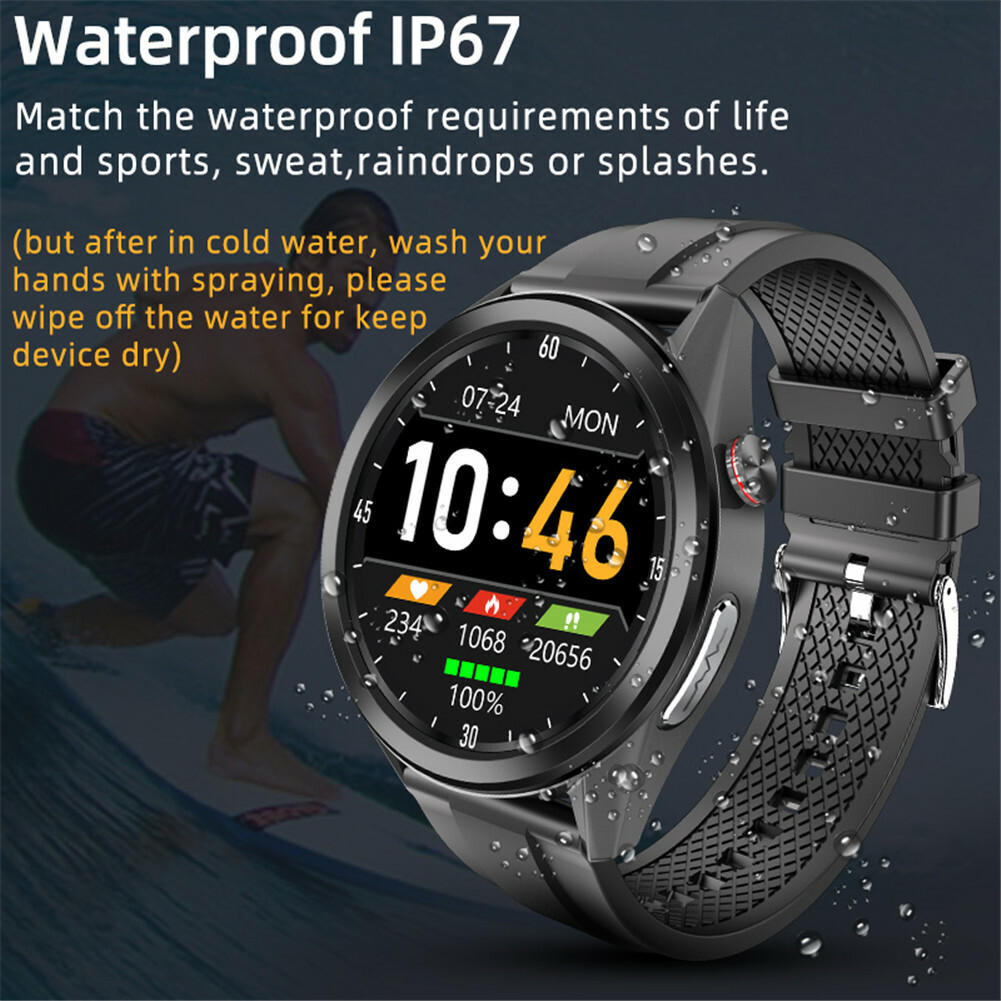 Smart Watch IP67 Waterproof Fitness Tracker Sport Wristband Men Women ...