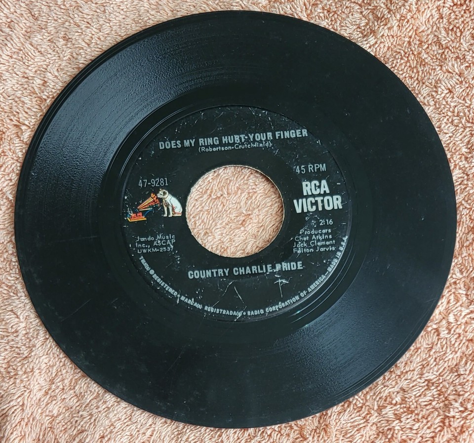 Charley Pride "Spell of the Freight Train/Does My Ring Hurt Your Finger ...