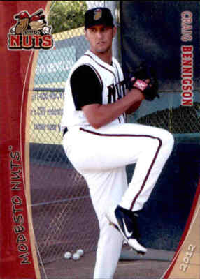 2012 Modesto Nuts Grandstand #2 Craig Bennigson Benicia California ...