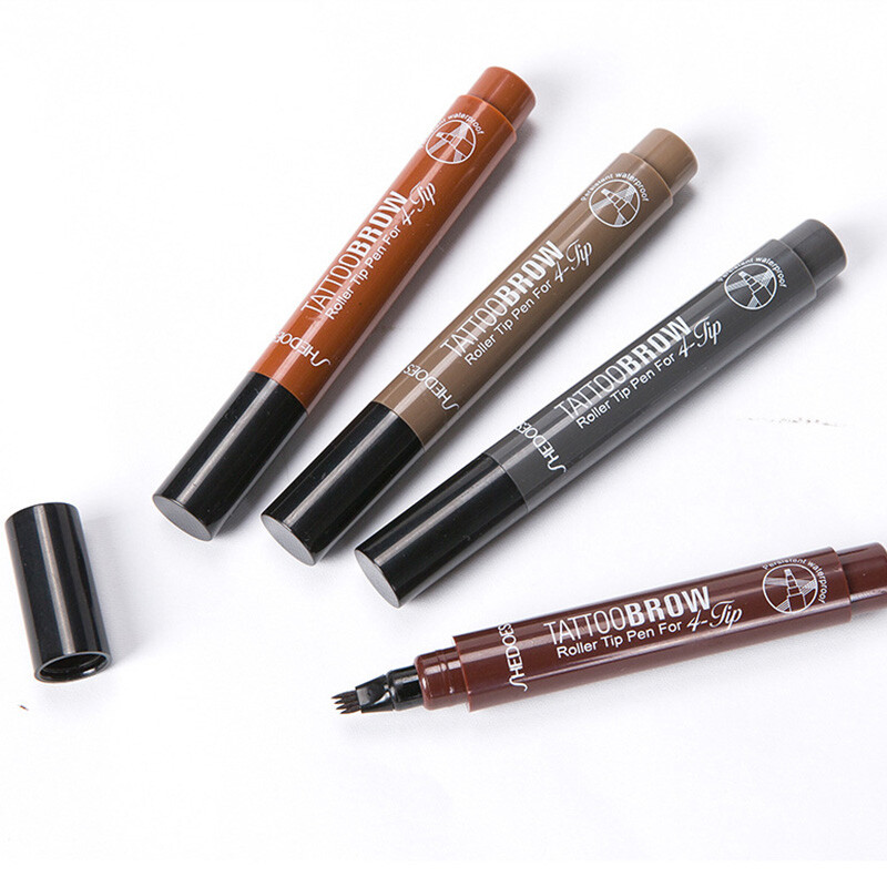 Microblading Tattoo Eyebrow Ink Pen Long Lasting 3D Fork Waterproof ...