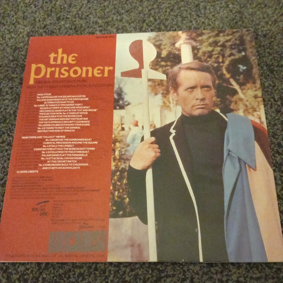 The Prisoner themes orig.Sndtrk TV Series LP NM Vinyl-WEBA 066-Patrick ...