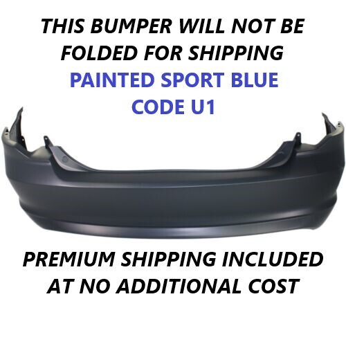2010-2012 FUSION REAR BUMPER COVER OEM PAINTED SPORT BLUE U1 ...