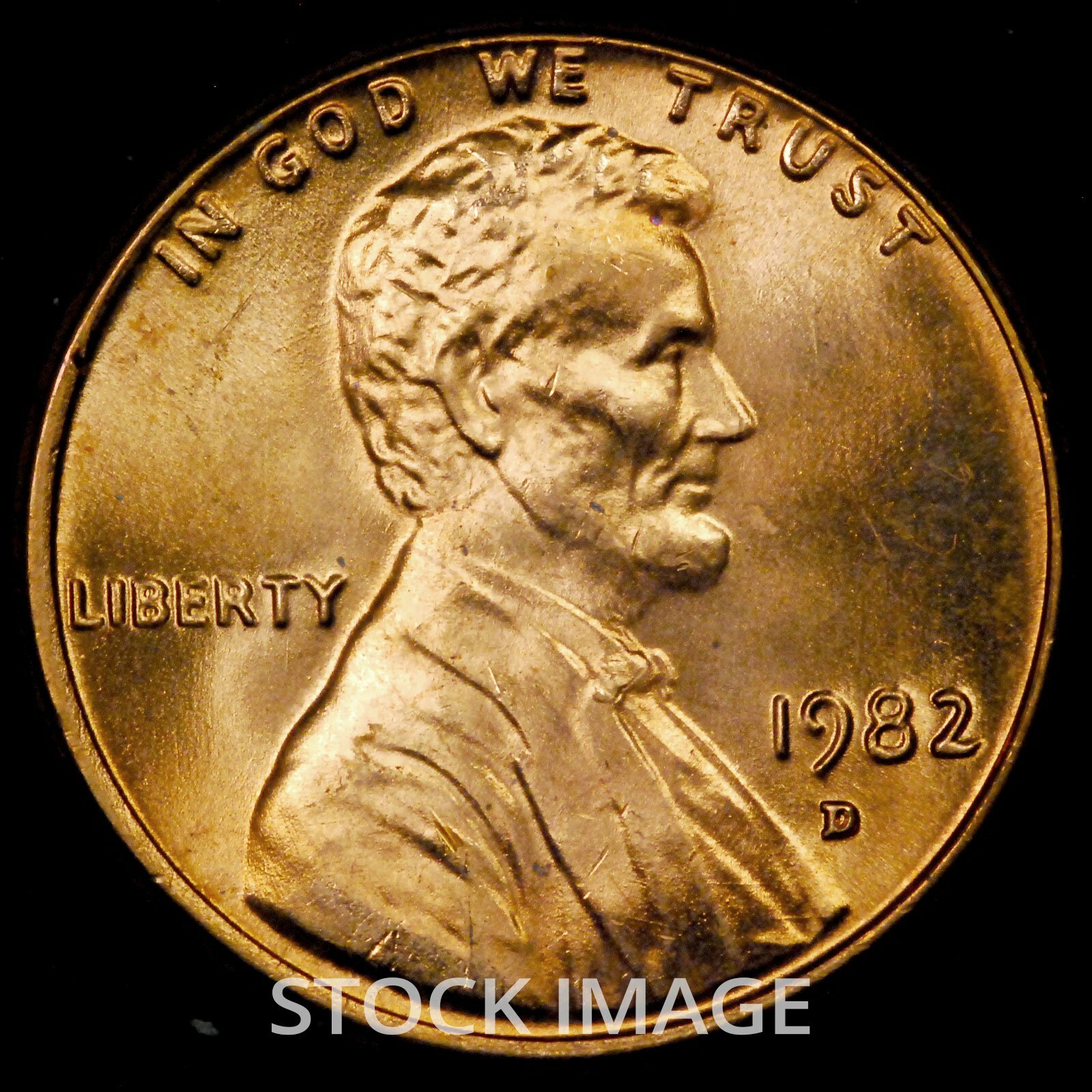1982-D Large Date Copper Lincoln Memorial cent penny - Beautiful GEM BU ...