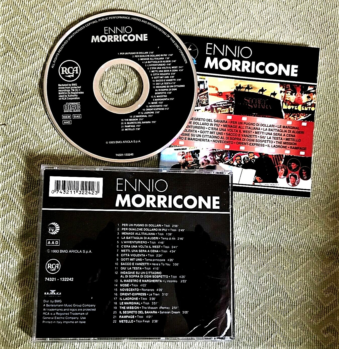 ENNIO MORRICONE CD - All The Best - RCA BMG, 1993, 22 Sound Tracks ...
