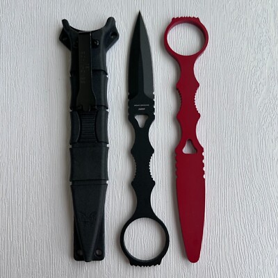 BENCHMADE SOCP Combo Dagger 176BK-COMBO Trainer Set 440c Stainless ...