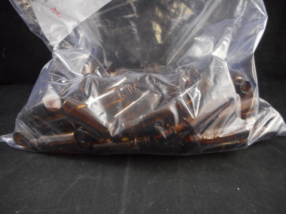 Laboratory Glass 4mL Amber Scintillation Vials 15 x 45mm Threaded 13 ...