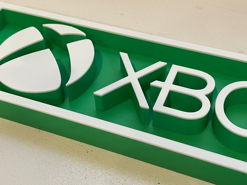 XBOX 3D printed game console placard, multi-color | eBay