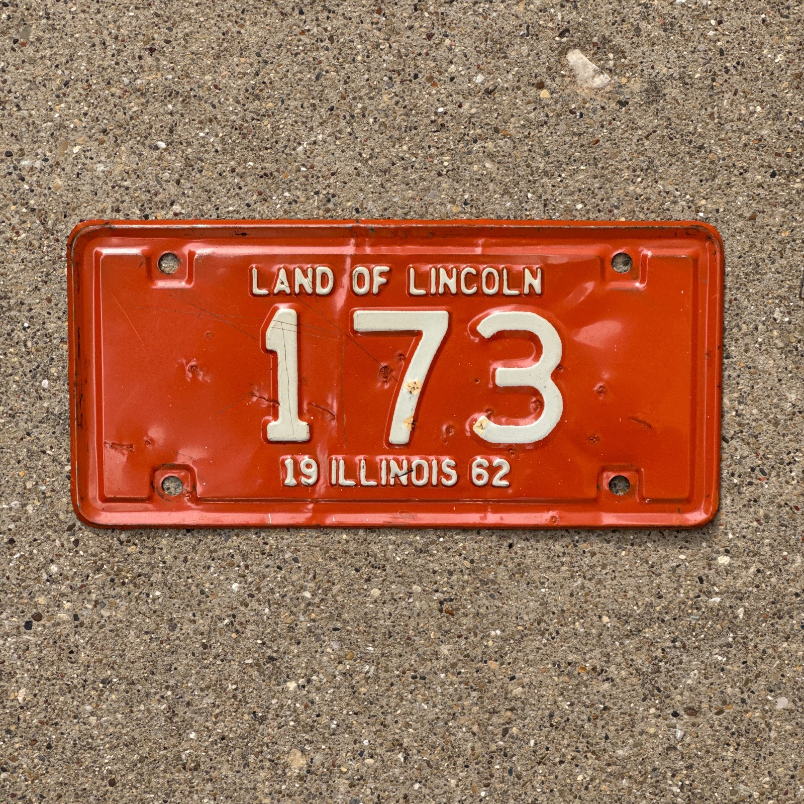 1962 Illinois Motorcycle License Plate Nice Low Number Three Digit IL ...